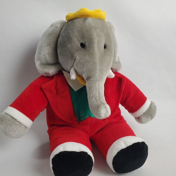 Gund | Toys | Gund Babar The Elephant Plush 5 Stuffed Animal Red Suit ...
